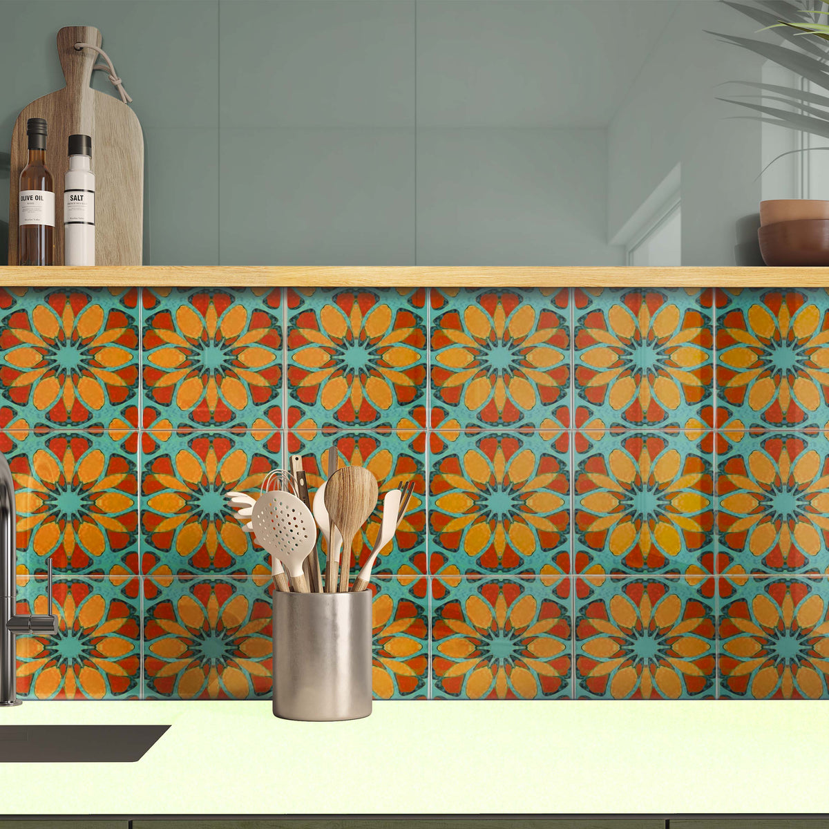 Moroccan Flower Tile - single flower version – DoodlePippin