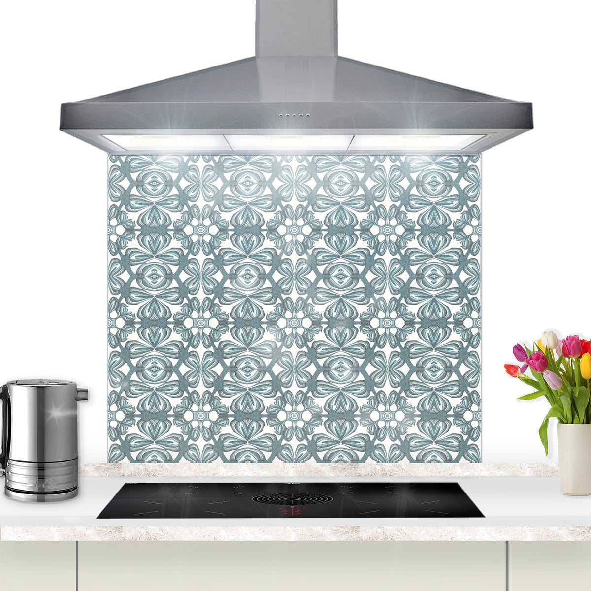 Hedera 'Ivy' Kitchen Splashback - Soft Green and Cream – DoodlePippin