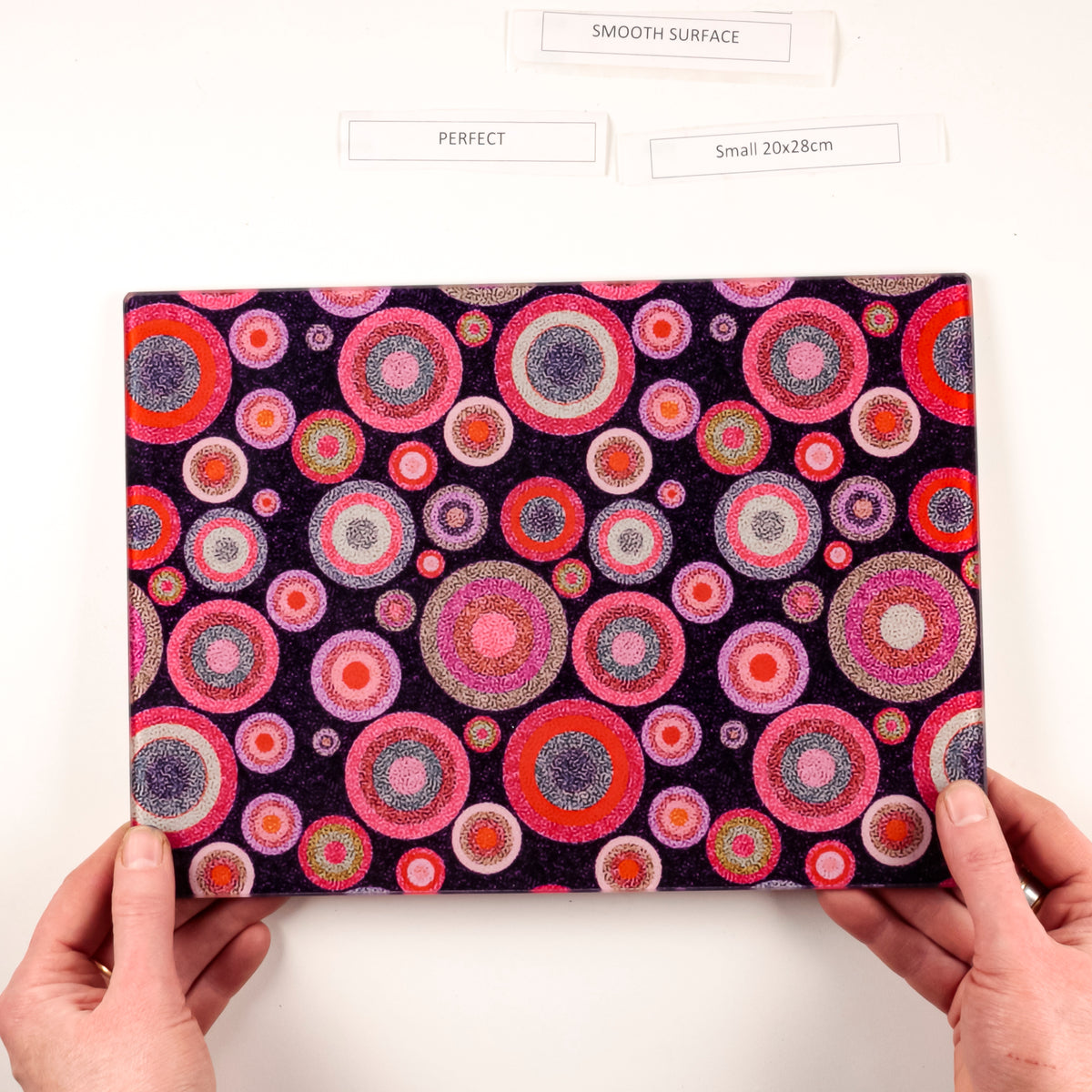 SALE - Starry Night Chopping Board - Worktop Protector - Red (small ...