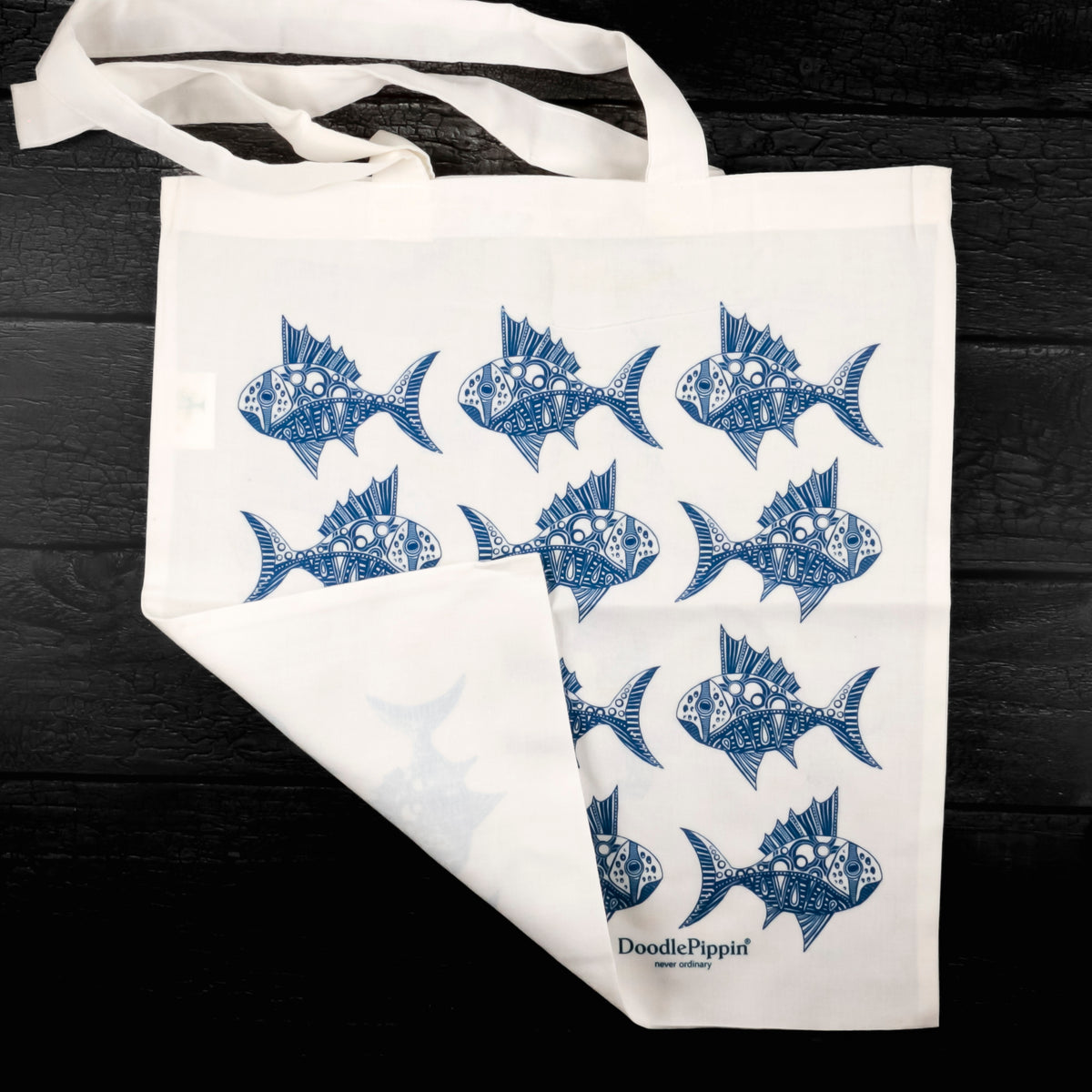 Spiky Fish Shopping Bag – DoodlePippin
