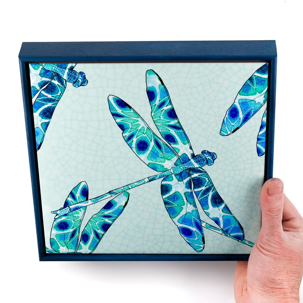 SALE - Dragonfly tile frame picture – DoodlePippin