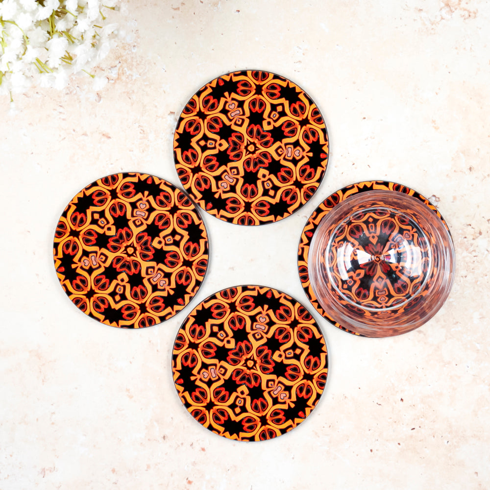 SALE Wooden Coaster Set - Arabian Nights (black) – DoodlePippin