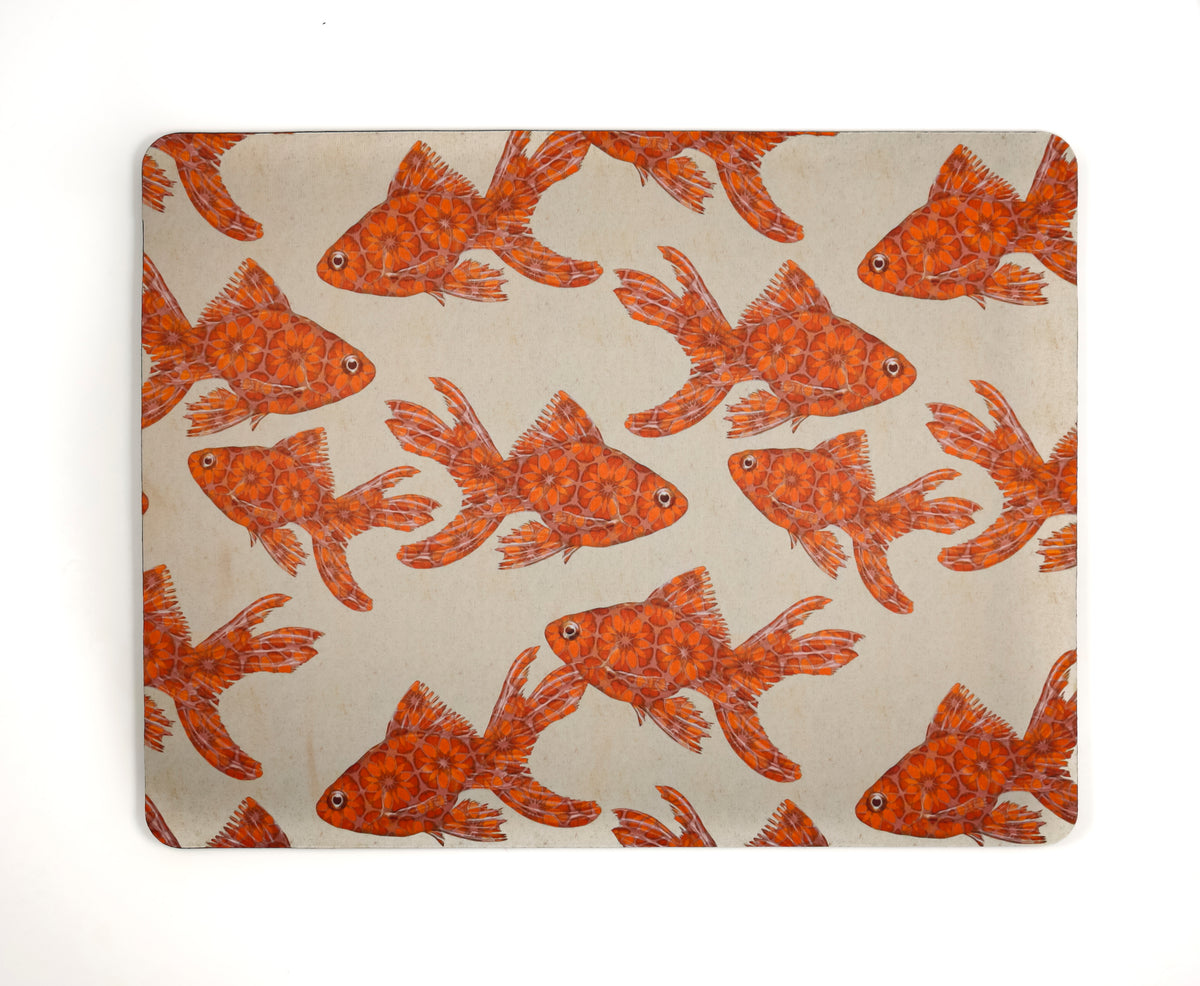 Goldfish Large Pet Food Mat - Red / Stone – DoodlePippin
