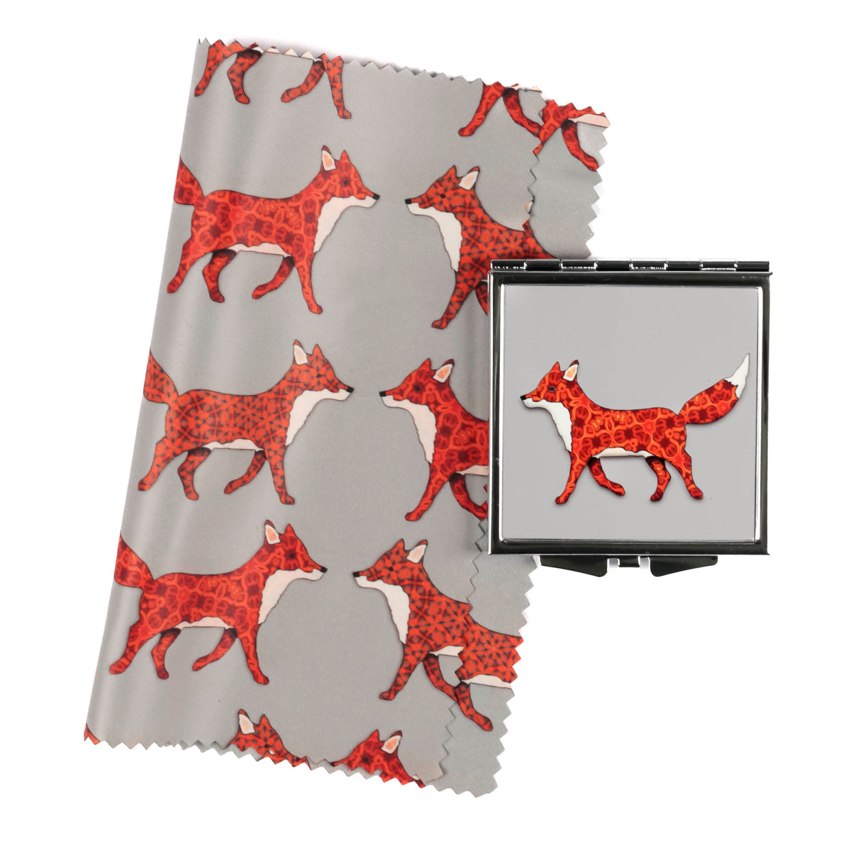 Red Fox Folding Mirror and Lens Cloth – DoodlePippin