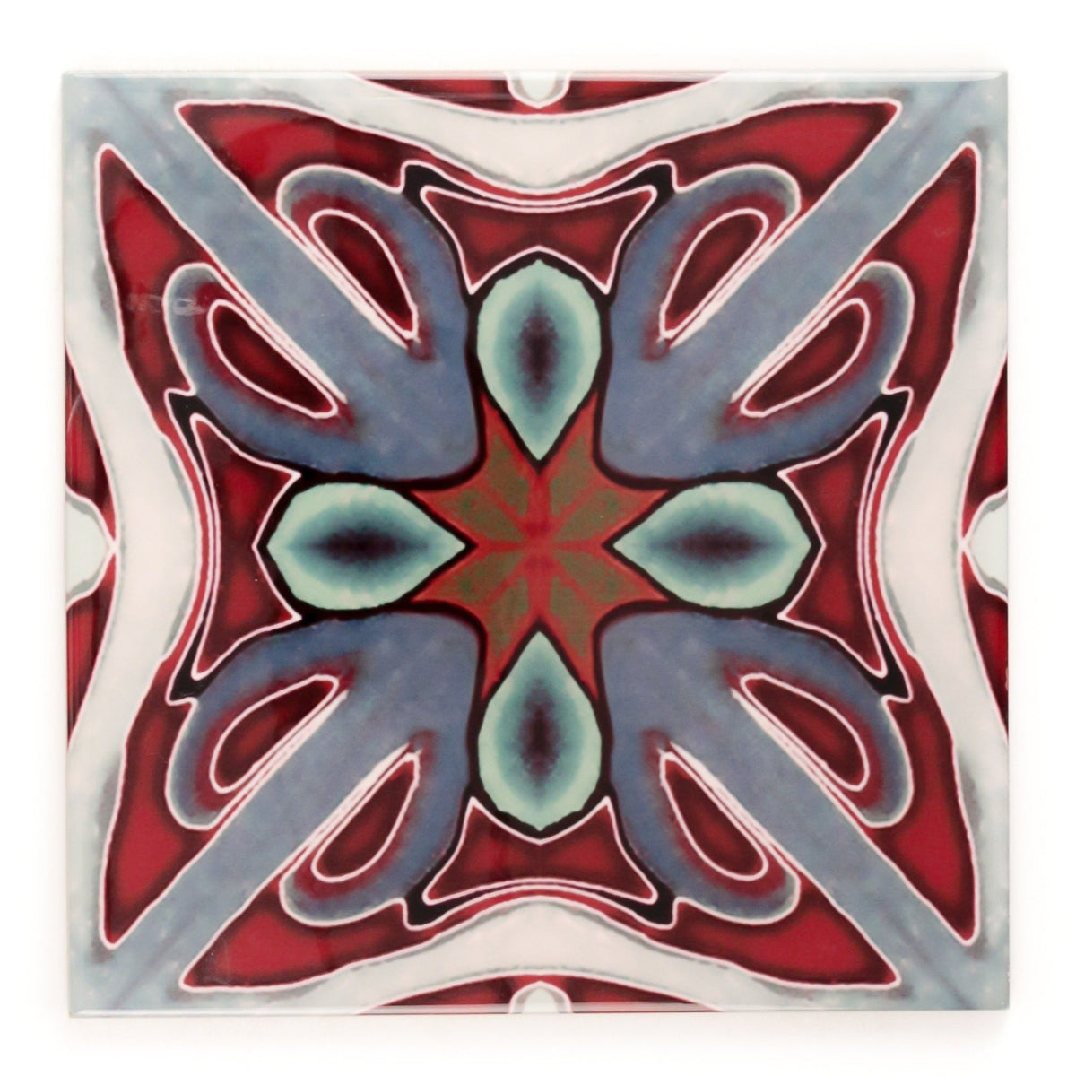 Deep red Victorian ceramic tiles – DoodlePippin