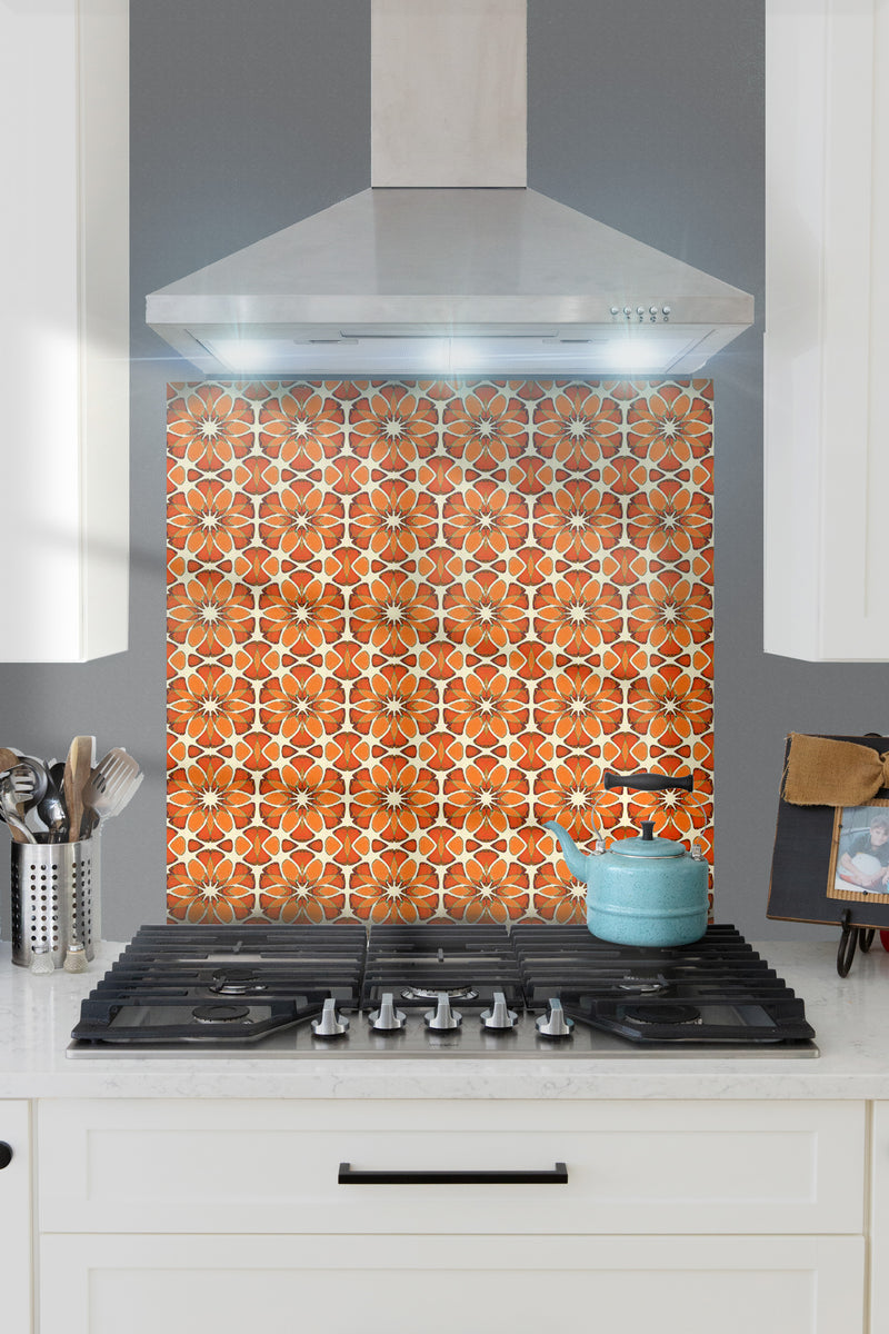 Moroccan Flower Kitchen Splashback – DoodlePippin