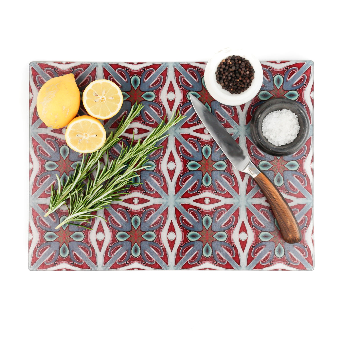 'The Full Victorian' - burgundy and teal worktop protector – DoodlePippin